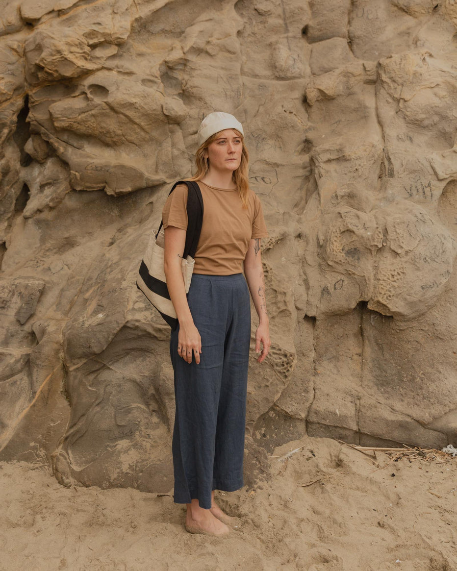Olema Linen Pants - Navy – Daydream Surf Shop