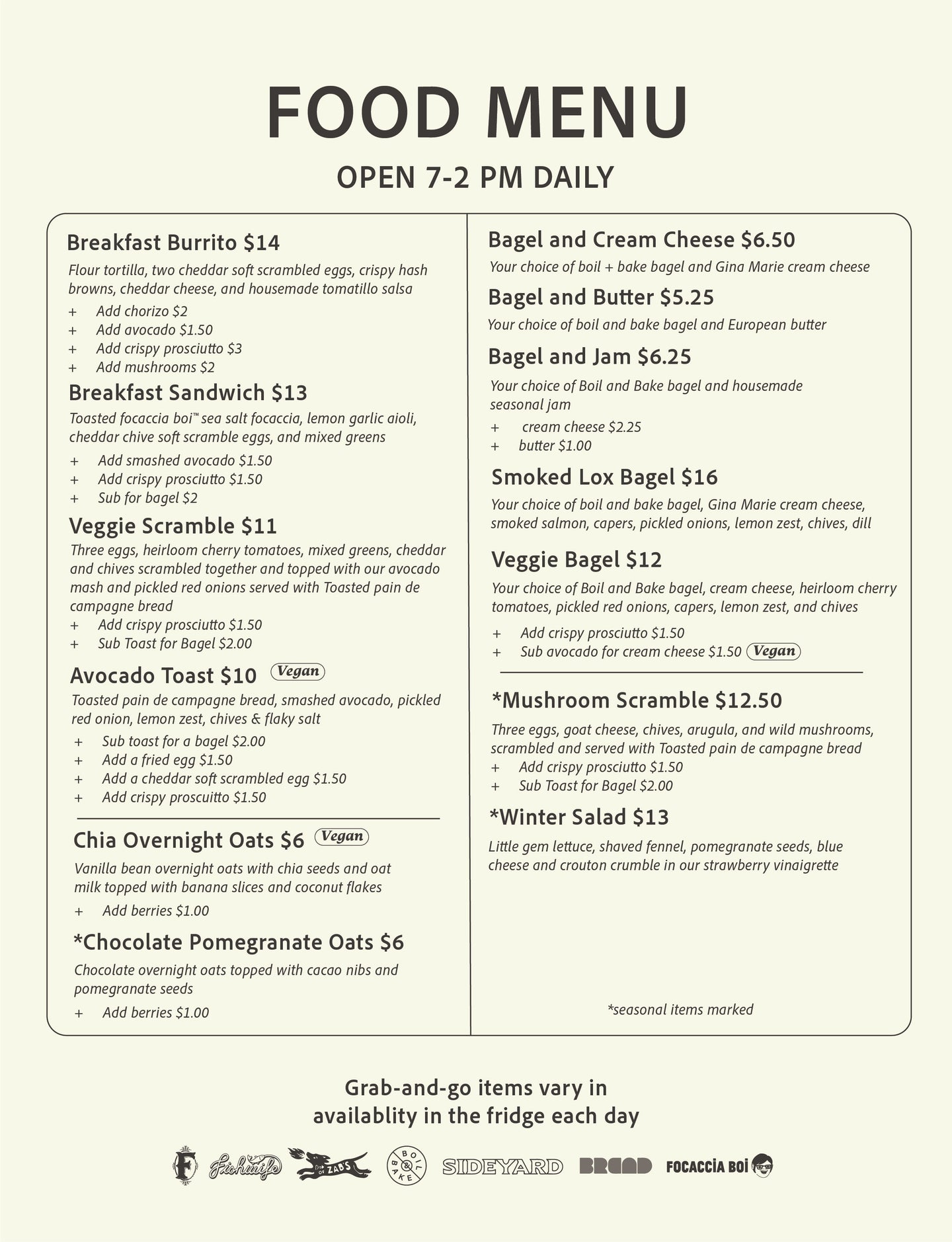 Serving Boil & Bake bagels!