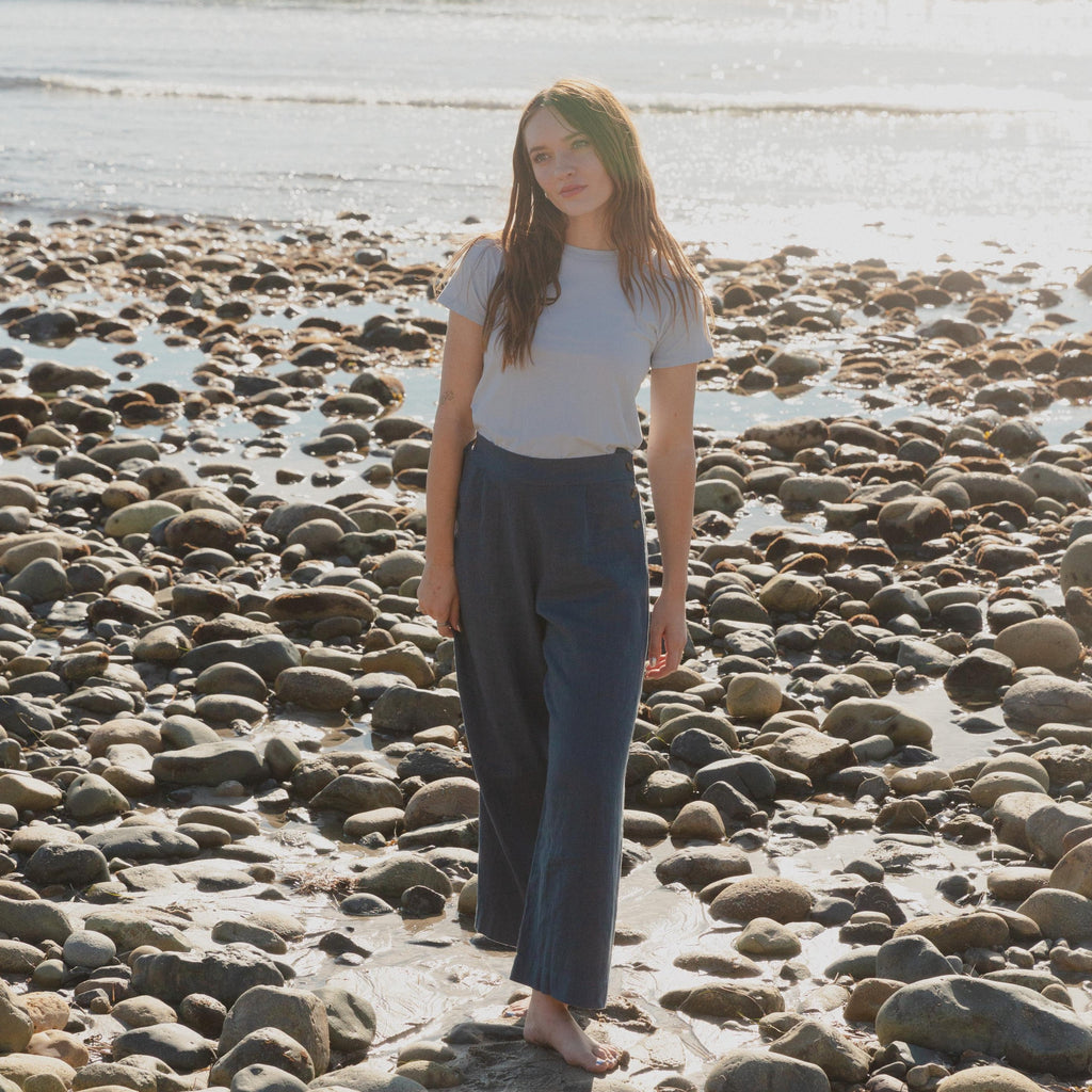 Olema Linen Pants - Navy – Daydream Surf Shop